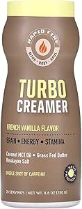Rapid fire Turbo Creamer, French Vanilla Flavor with Shot of Caffeine ...