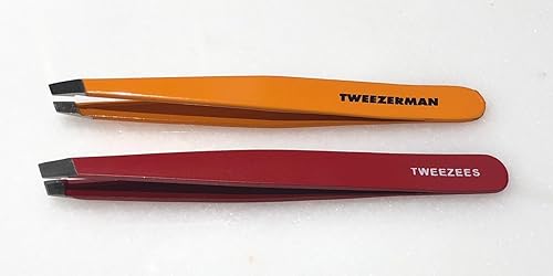 Amazon.com : Tweezees Precision Red Stainless Steel Tweezers ...