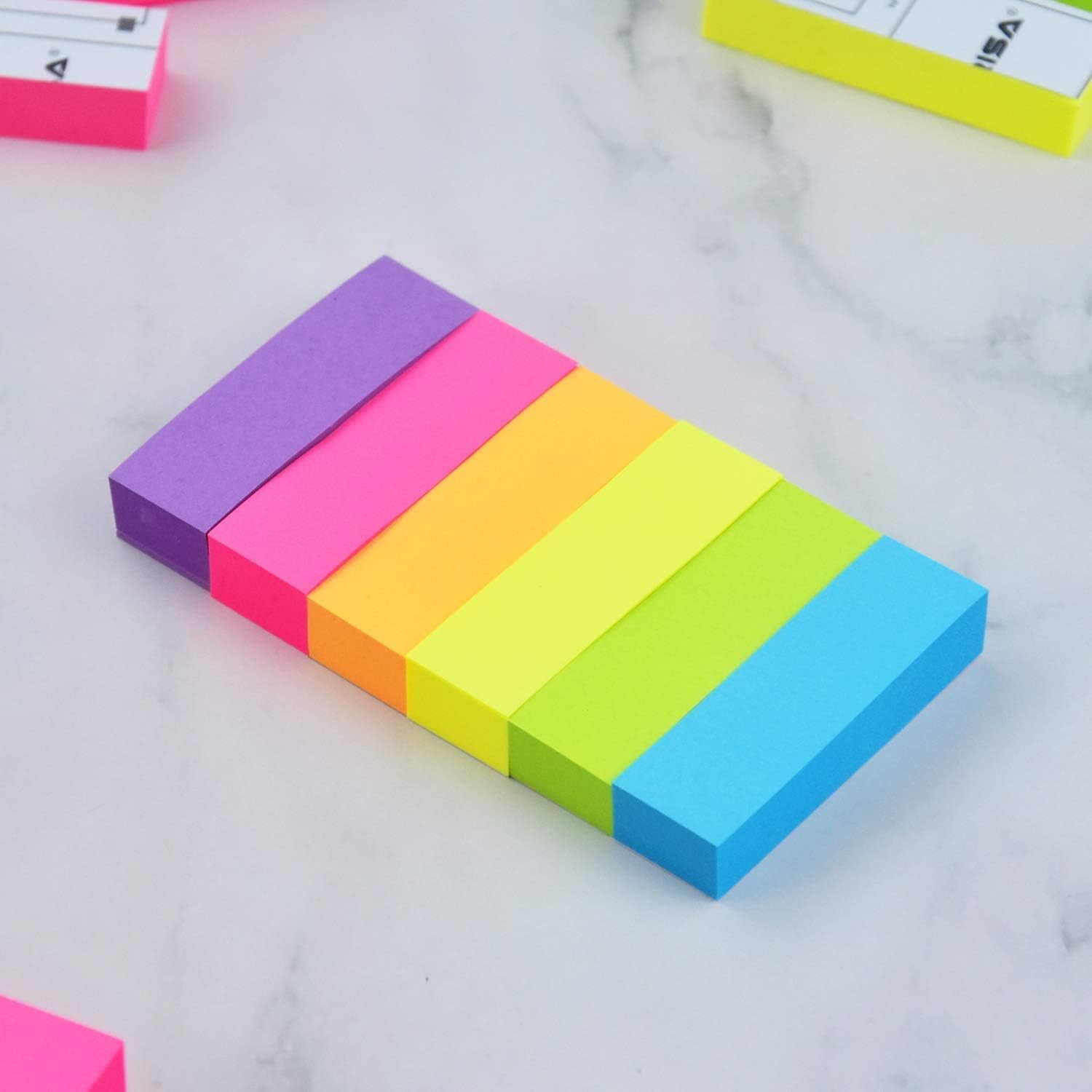 Amazon.com : Target Store Sticky Notes Multi Color 1 in x 3 in, 50 ...