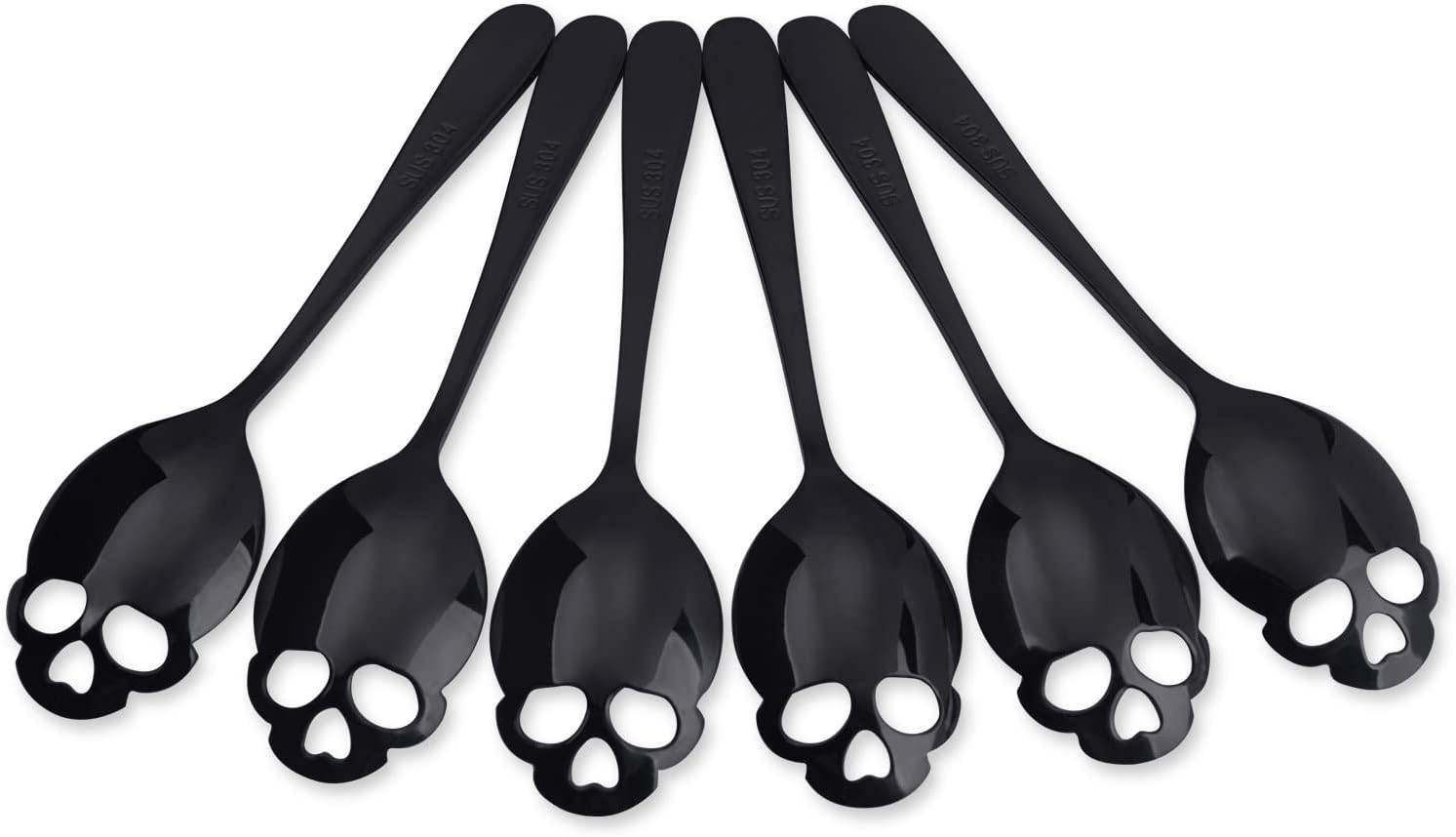 Suck UK Skull Teaspoons Gothic Kitchen Accessories Stainless Steel ...