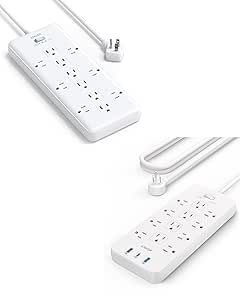 Amazon.com: Anker Power Strip Surge Protector (2 × 4000 Joules ...
