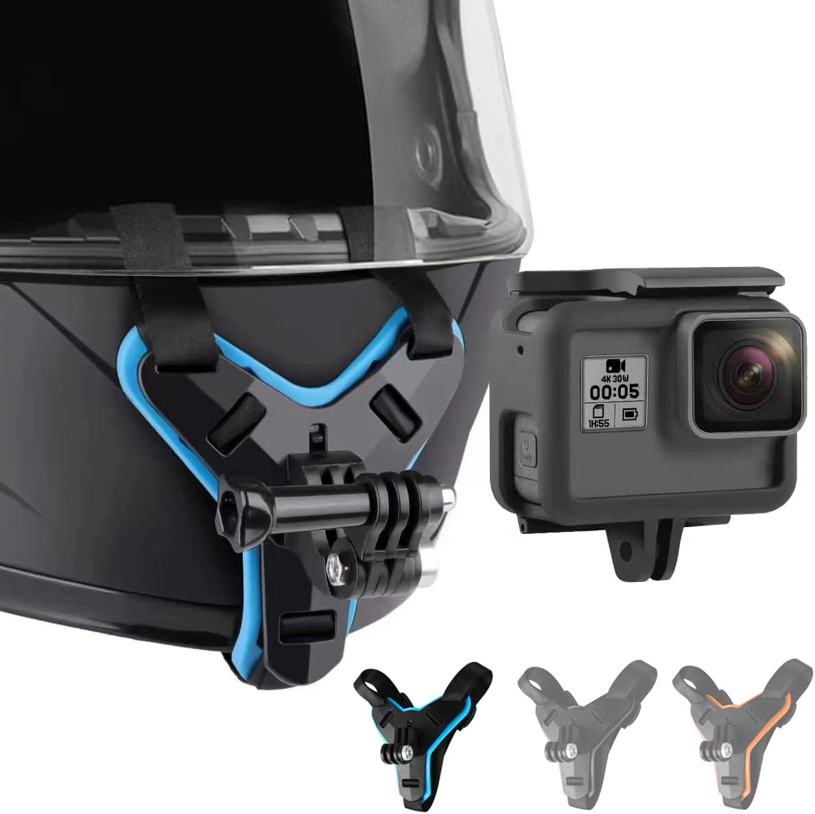 Motorcycle Helmet Chin Strap Mount Compatible with GoPro Hero 9, 8, 7 ...