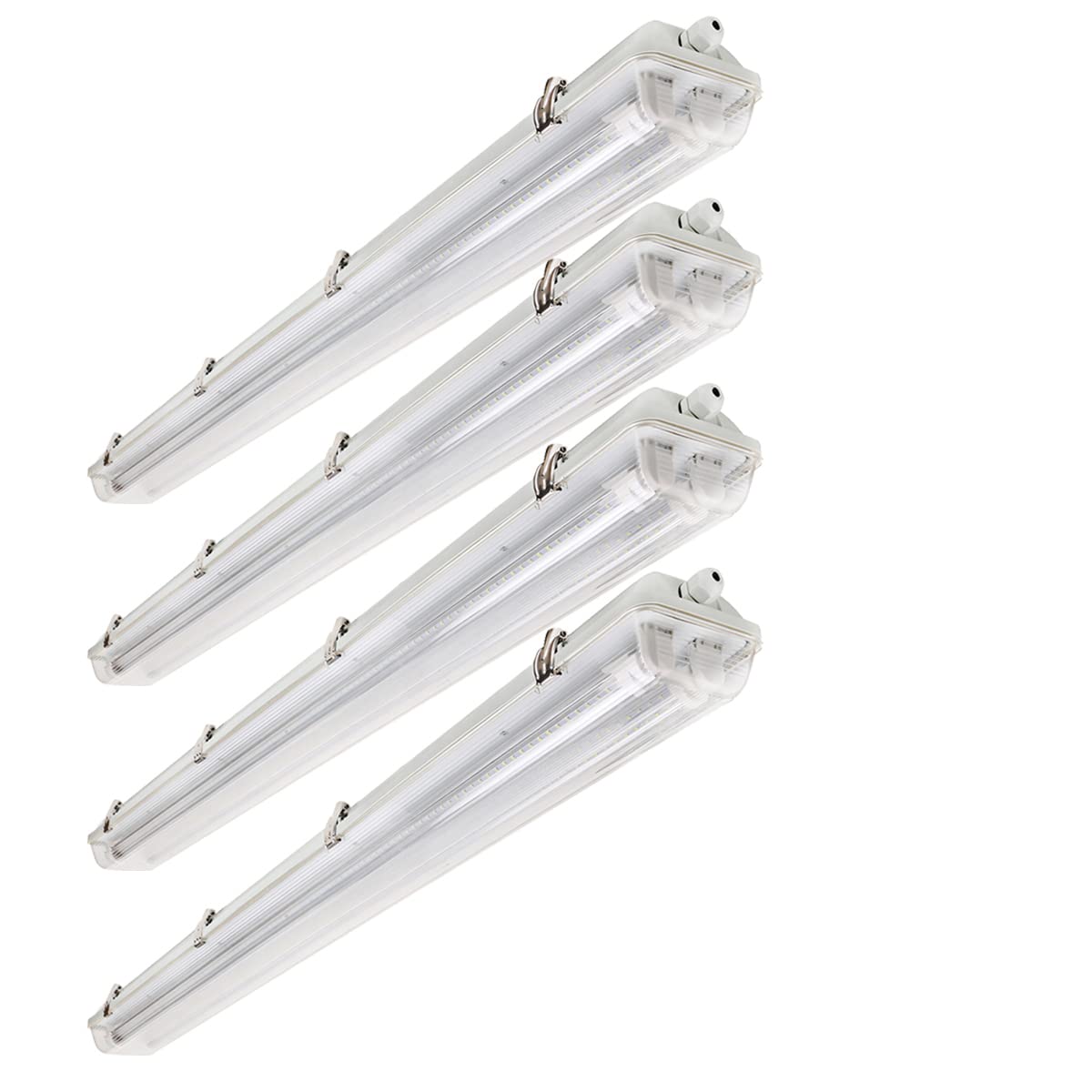 BRILLIHOOD LED Vapor Proof 4FT Light Fixture, 80 Watt, 8000LM, 6000K ...