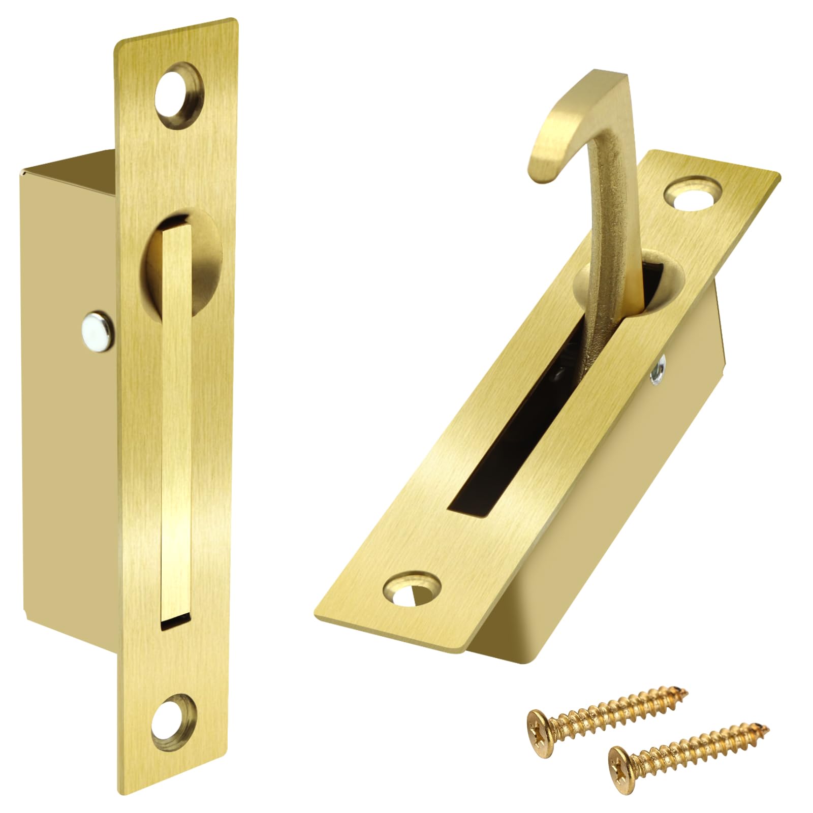 Snapklik.com : Pocket Door Handle, 3.75" Edge Pull, Stainless Steel ...