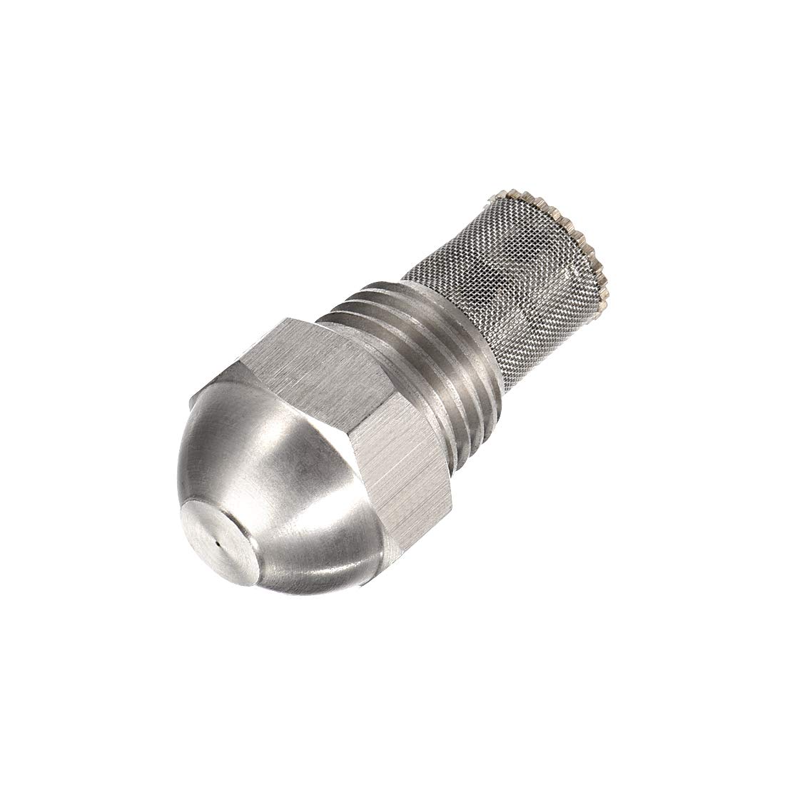sourcing map Mist Nozzle - 1/4BSPT 0.2mm Orifice Dia 304 Stainless ...