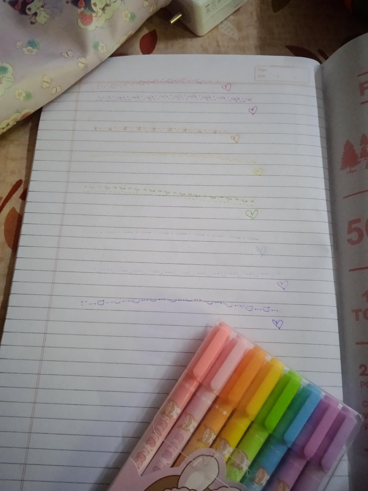 FunBlast Linear Roller Color Pen - 8 Colors Funny Line Drawing Pens ...
