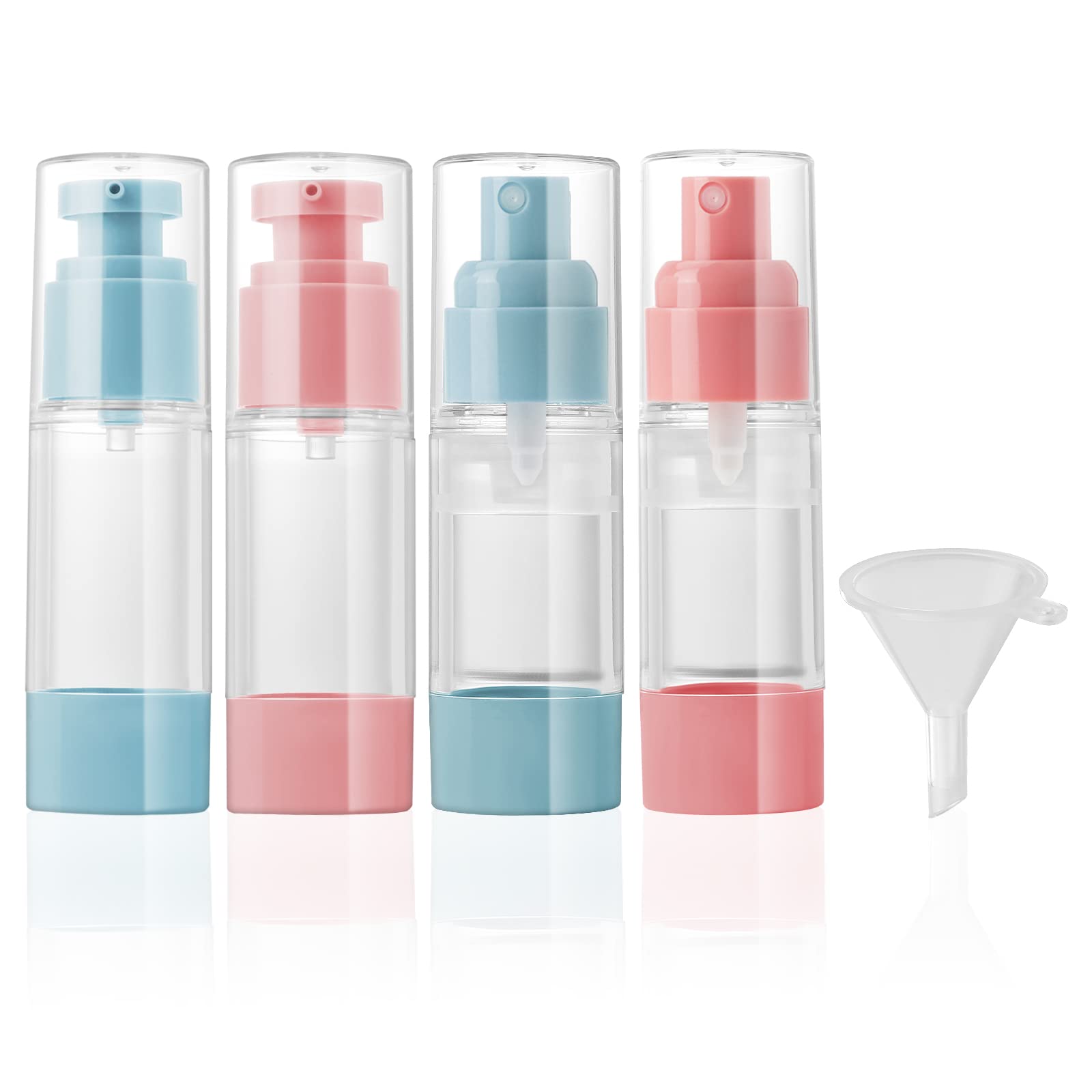 Amazon.com: Pwsap 4 Pack 1 oz (30ml) Vacuum Cosmetic Travel Container ...