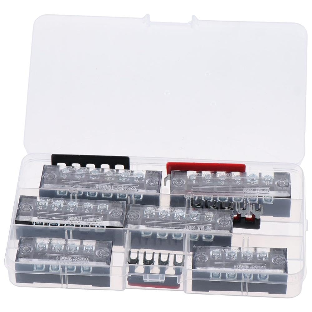 6 Sets 4/5/6 Positions Terminal Block and Strip,Terminal Blocks,600V ...