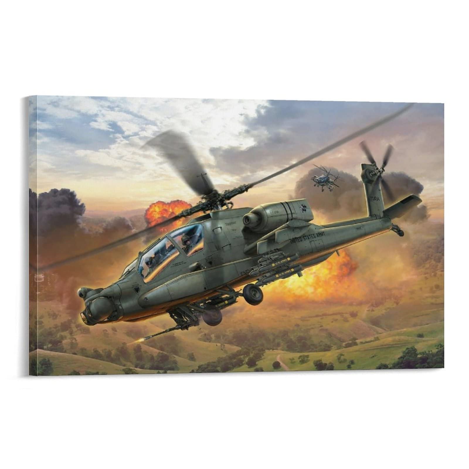 Apache Helicopter Drawing Boeing Ah 64e Apache Guardian Attack
