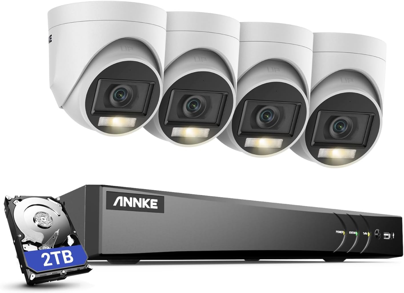 Amazon.com : ANNKE 8CH Security Camera System, H.265+ 5-in-1 4K DVR Recorder with AI Human ...