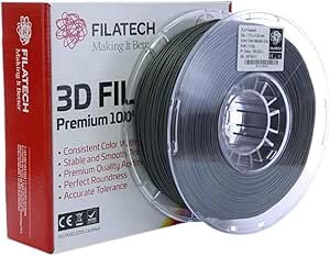 Filatech PLA Filament 1.75mm, Dark Metallic Grey PLA, 1kg Spool, PLA ...