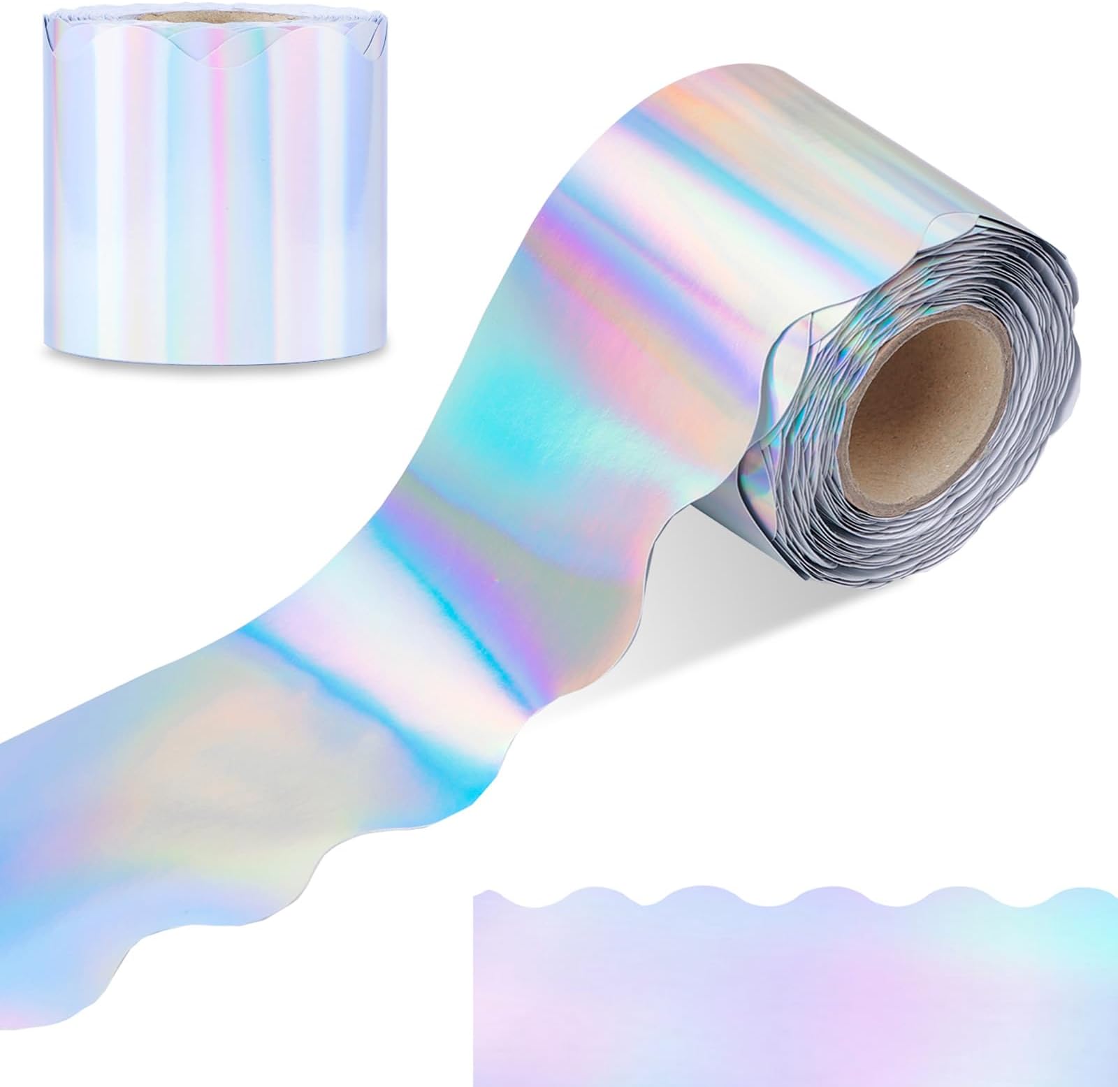 Amazon.com: 99 Feet Iridescent Bulletin Board Borders Holographic ...