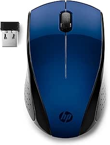 Amazon.com: HP X3000 G3 Wireless Mouse - Blue, 15-Month Battery, Side ...