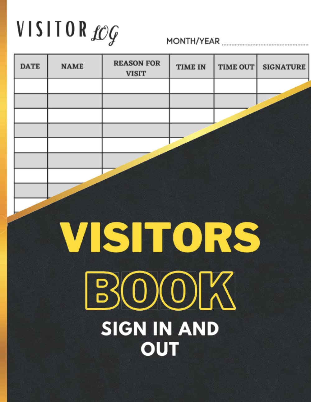 Buy Visitors Book Sign In and Out: Record Visitor Date, Name, Time In ...