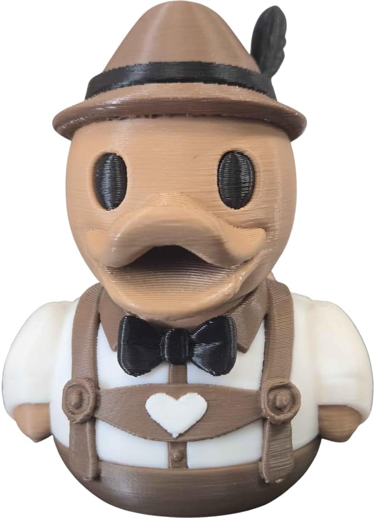 Amazon.com: German Oktoberfest Duck Figurine – Bavarian Lederhosen Duck ...