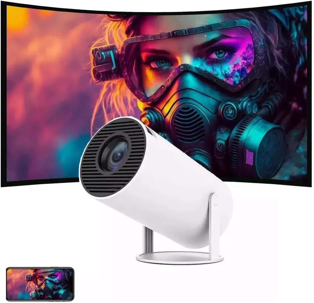 Mini Projetor HY300 Portatil 5G Wifi 6 BT 5.0 Android 11, 8500 Lumens ...