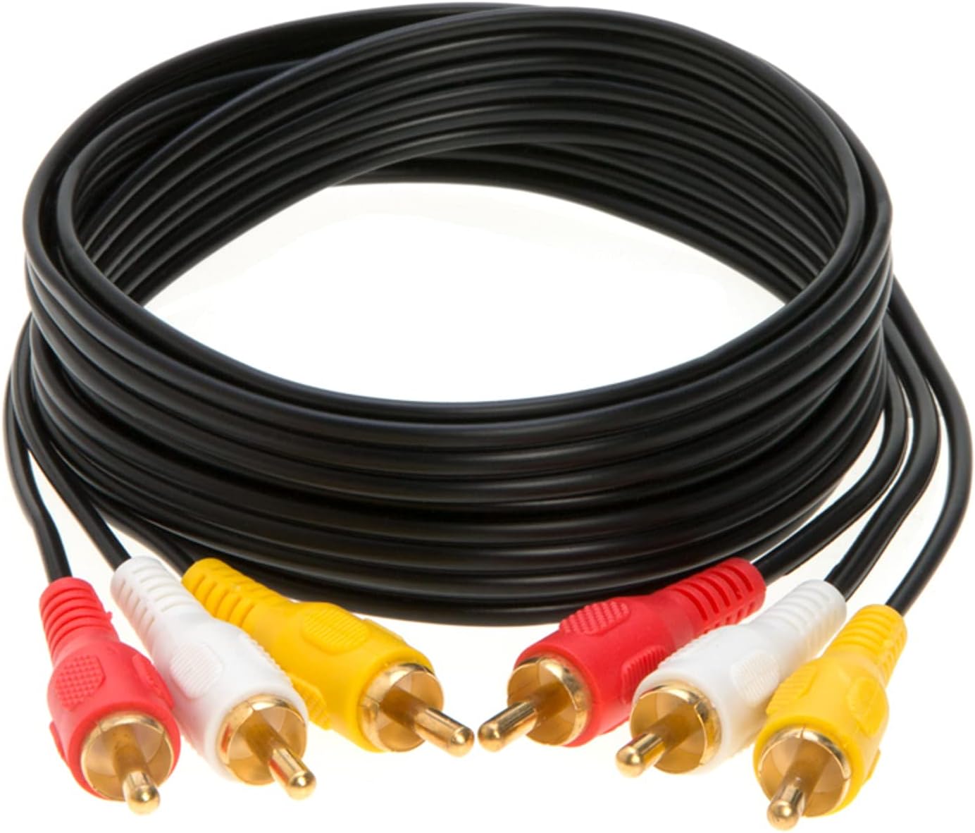 Amazon.com: CableWholesale RCA Audio/Video Cable, A/V Cable, 3 RCA Male ...