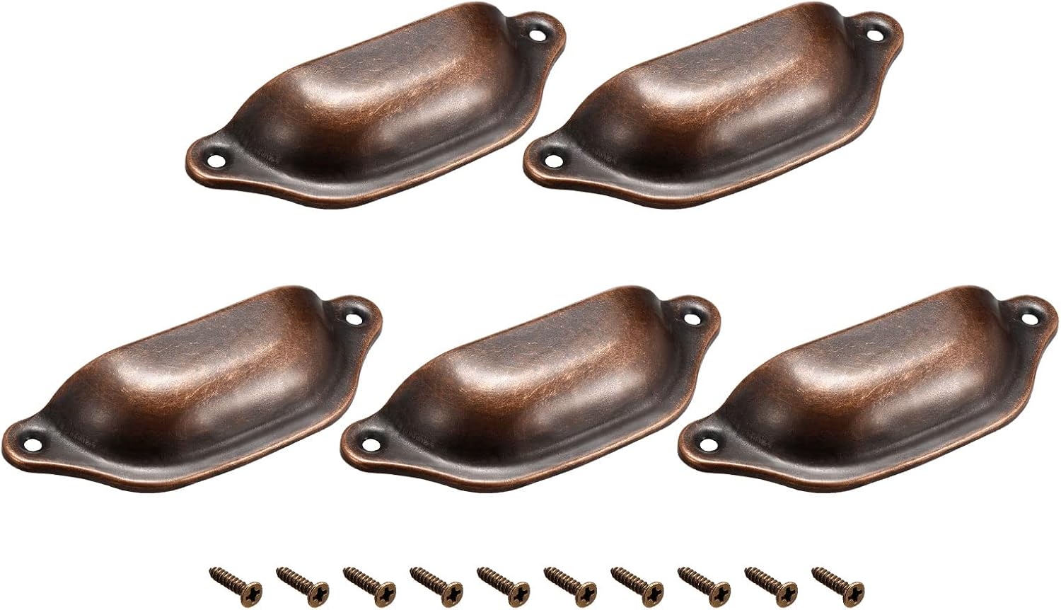 METALLIXITY Cup Pull Handle(98x34mm/3.86"x1.34") 5Pcs, Carbon Steel Cup ...