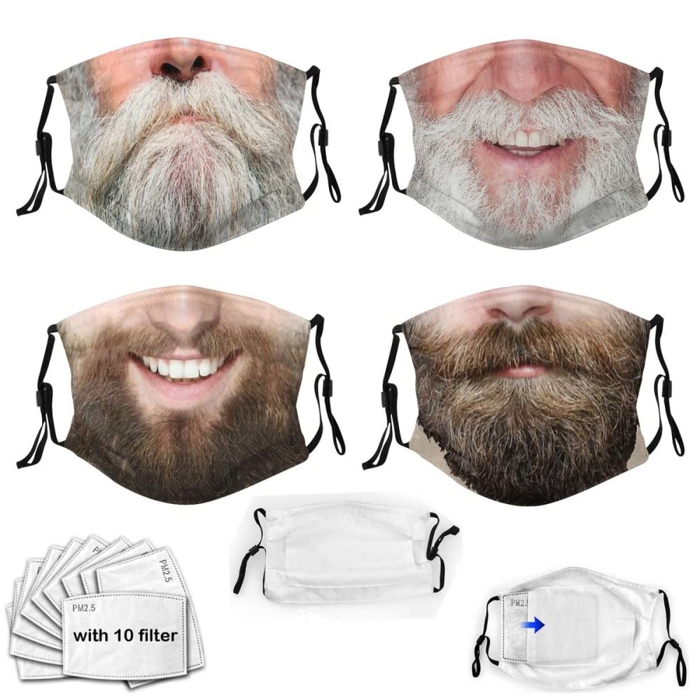 White Mask With Mustache