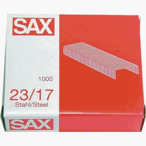 Sax Design 1-217-03 Sax Staples 23/17 Pack of 1000 : Amazon.co.uk ...