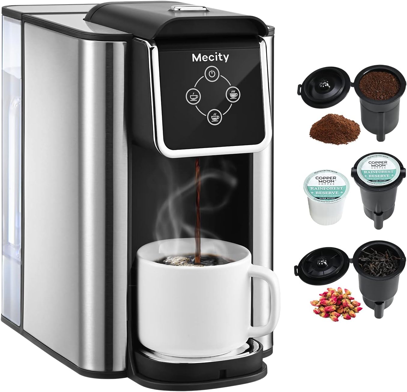 Amazon.com: Mueller Single Serve Pod Compatible Coffee Maker Machine ...