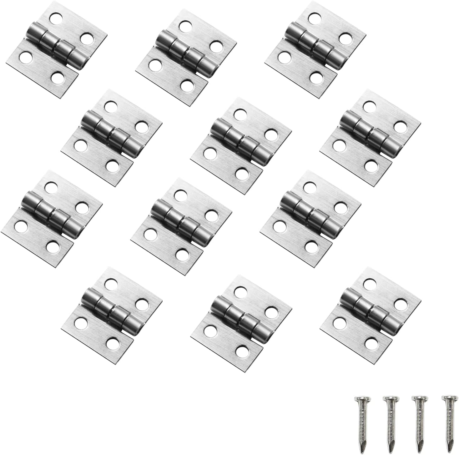 100Pcs Mini Brass Hinges Hardware Small Tiny Hinges for Miniature ...