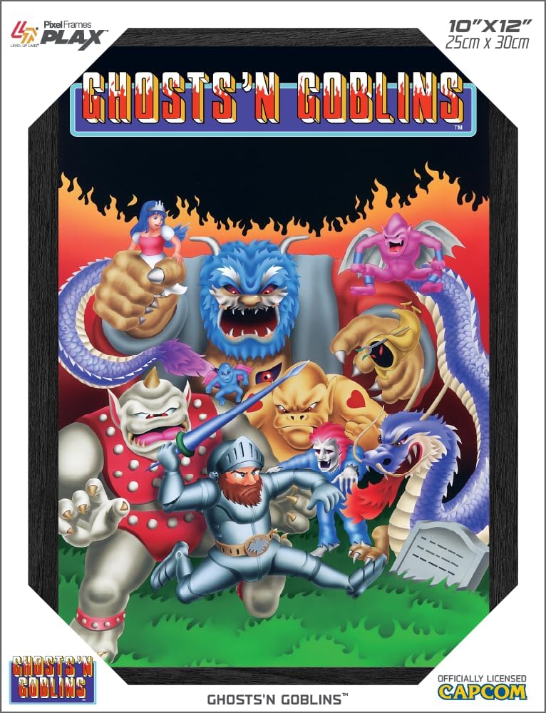 Amazon.com: Level Up Labs Pixel Frames PLAX: Ghost N' Goblins - 3D ...