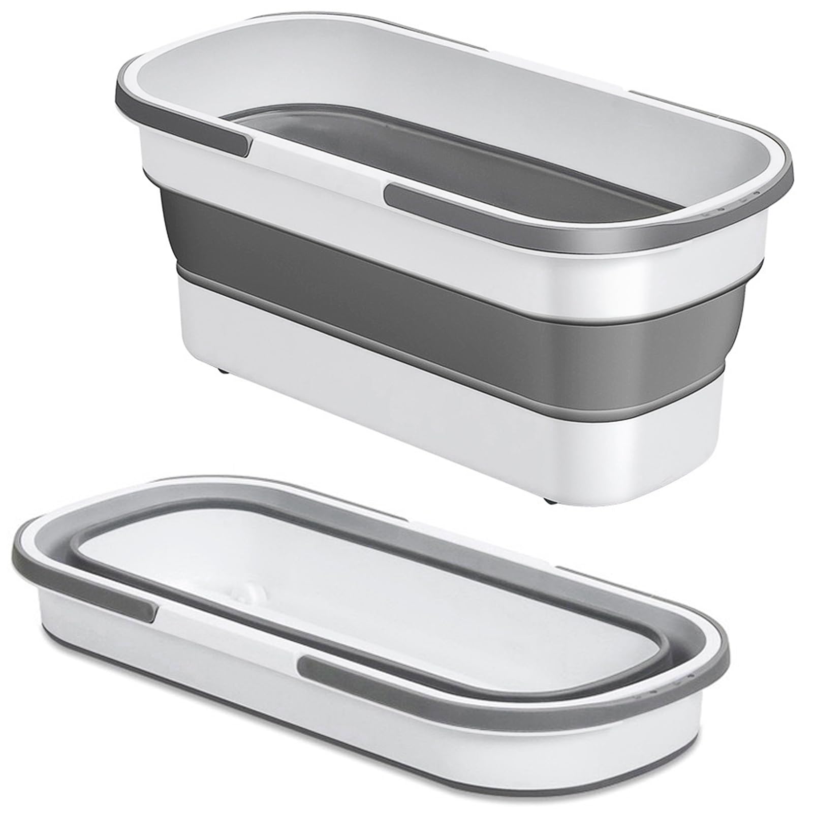 Amazon.com: Large Collapsible Plastic Bucket with Wheels, 17L (4.5 ...