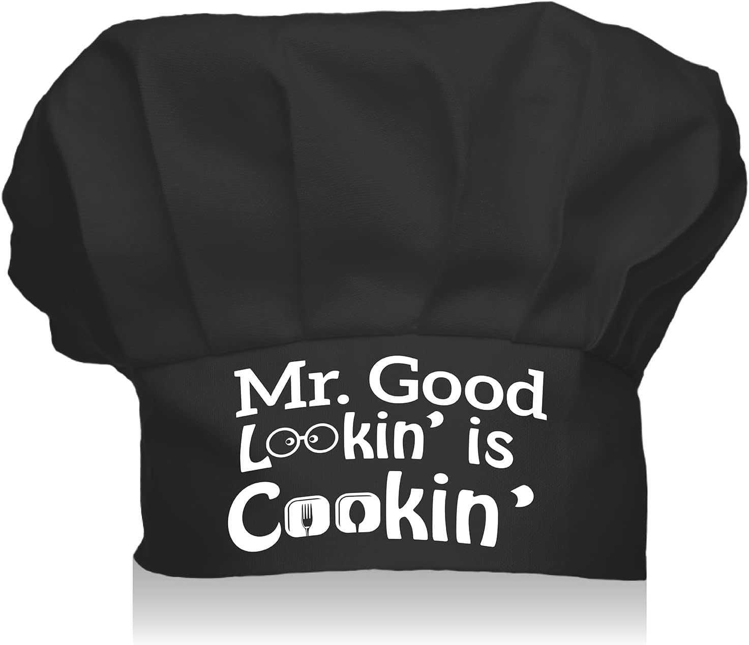 CREATCABIN Chef Hat Mr. Good Lookin's Cookin' Adjustable Elastic ...