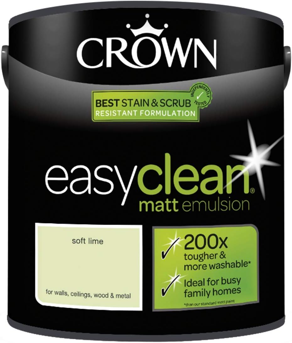 Crown Trade Lime Green 5L Silk Emulsion : Amazon.co.uk: DIY & Tools
