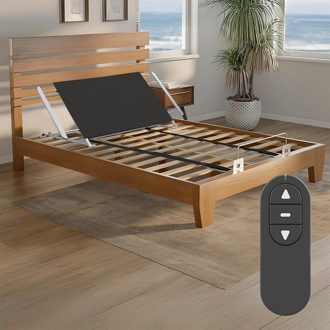 Amazon.com: Queen Adjustable Bed Frame with Remote - Ergonomic Electric Smart Bed Base Frame ...