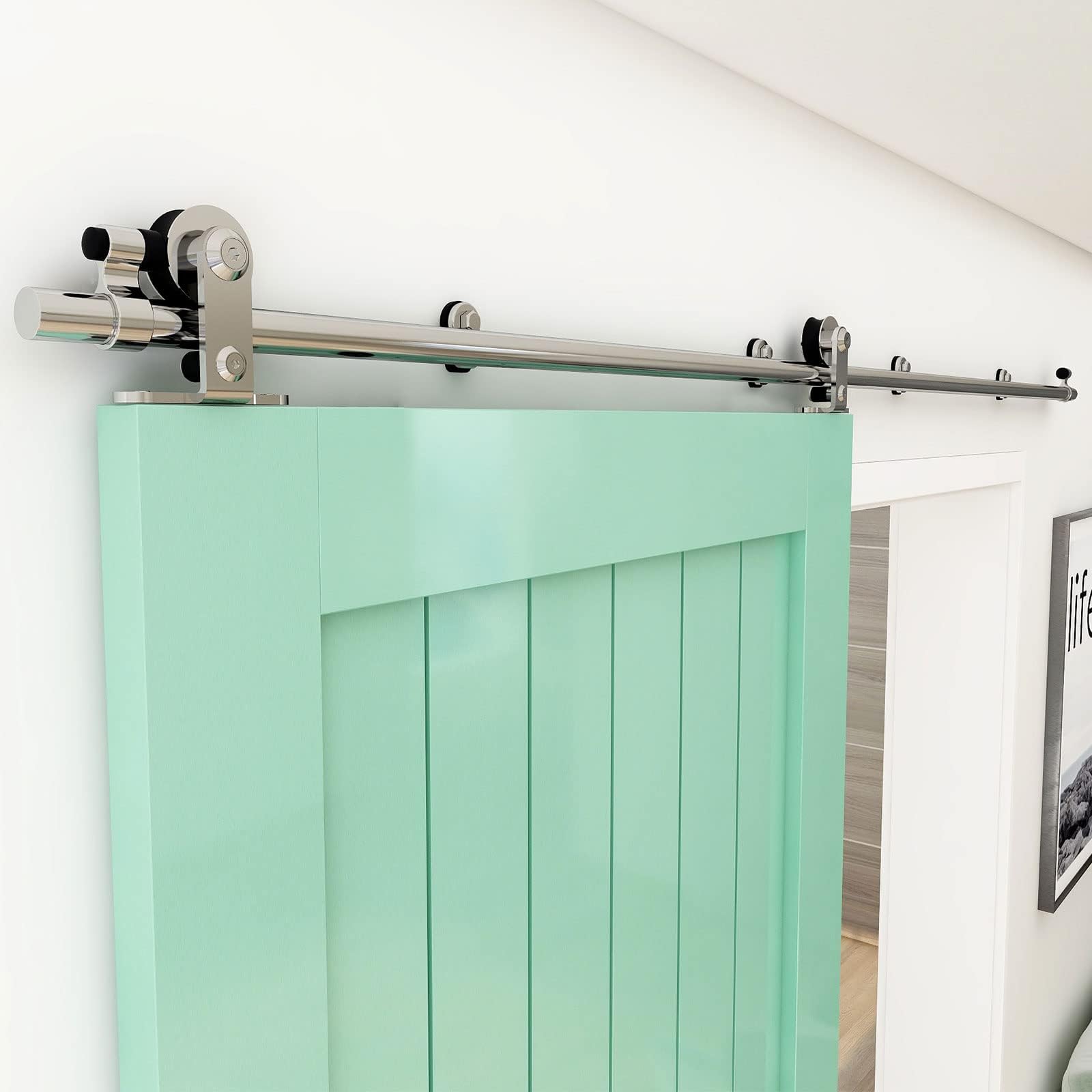 Sliding Door Track Gear System 1500mm HERKULES Top Hung Internal Single ...