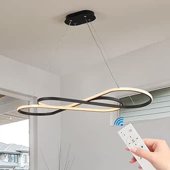 Modern Infinity Symbol Design LED Hanging Ceiling Pendant Light Fixture ...