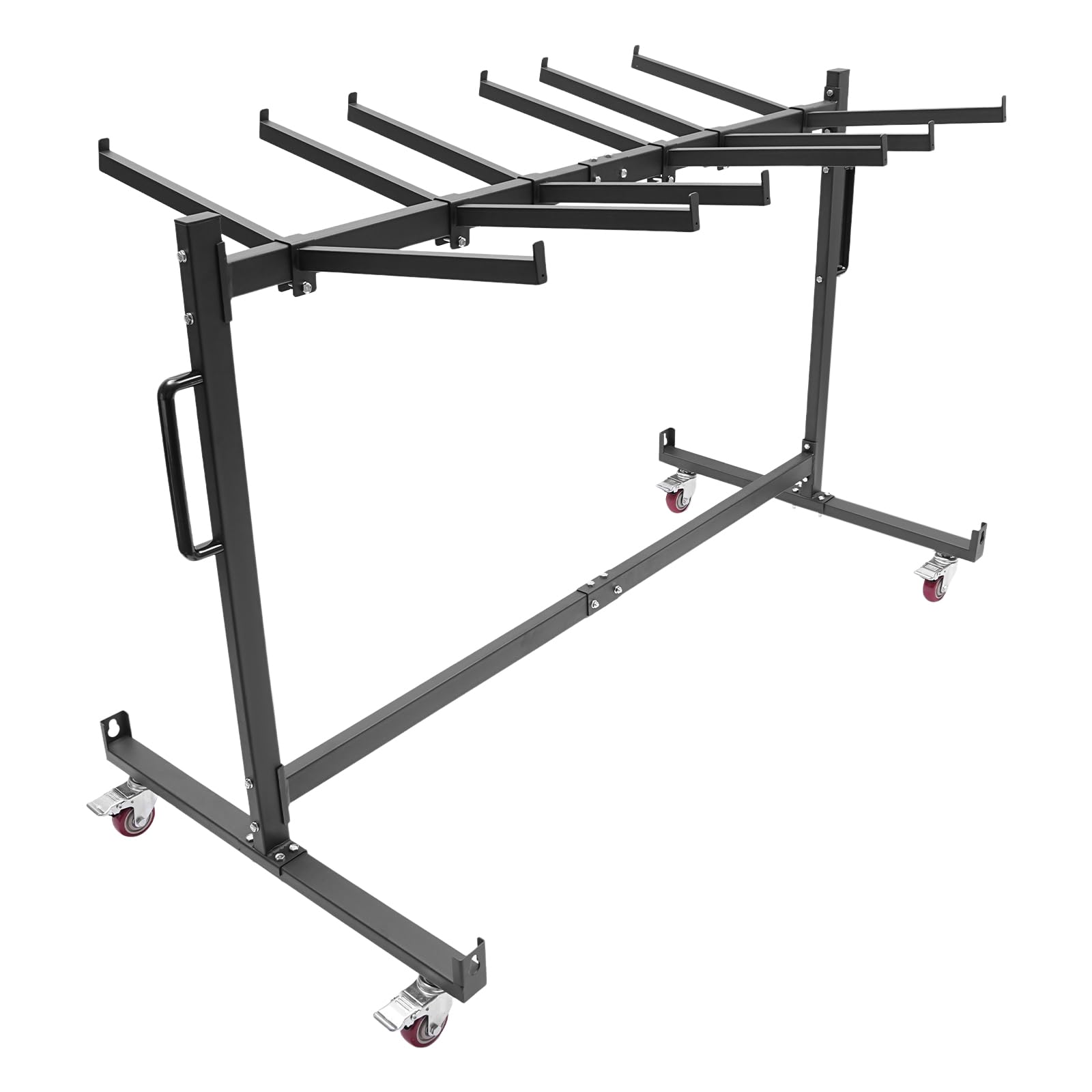 Amazon.com: Folding Chair and Table Cart, Rolling Storage Rack Trolley ...