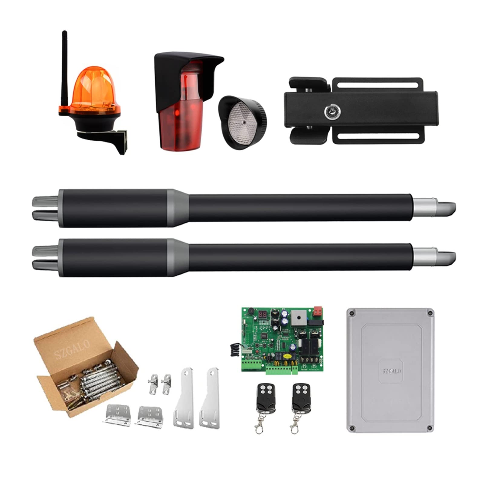 Buy Automatic Gate Opener Kit 200KGS Automatic Dual Arms Electric Swing ...