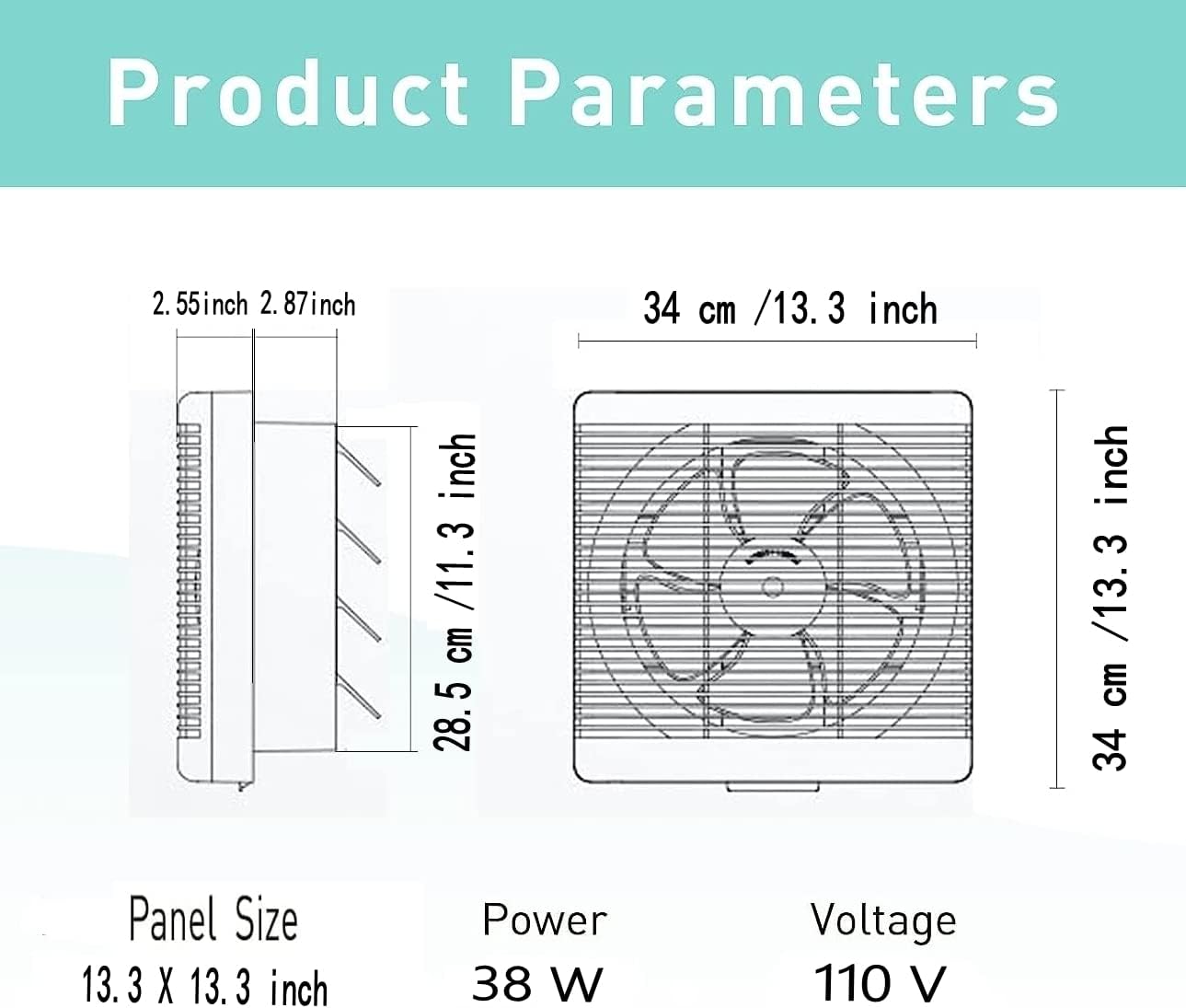 Nalle 10 Inch Window Reversible Exhaust Fan MN Khlal البحرين | Ubuy