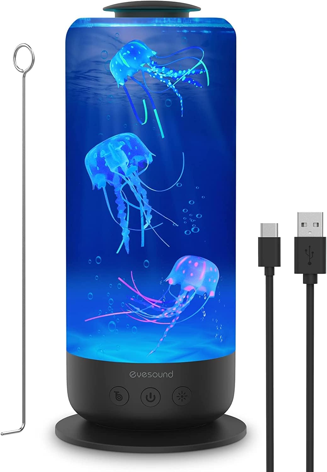 Jellyfish Lamp 2.5L USB Plug-in Jellyfish Lamp, LED Color Changing ...
