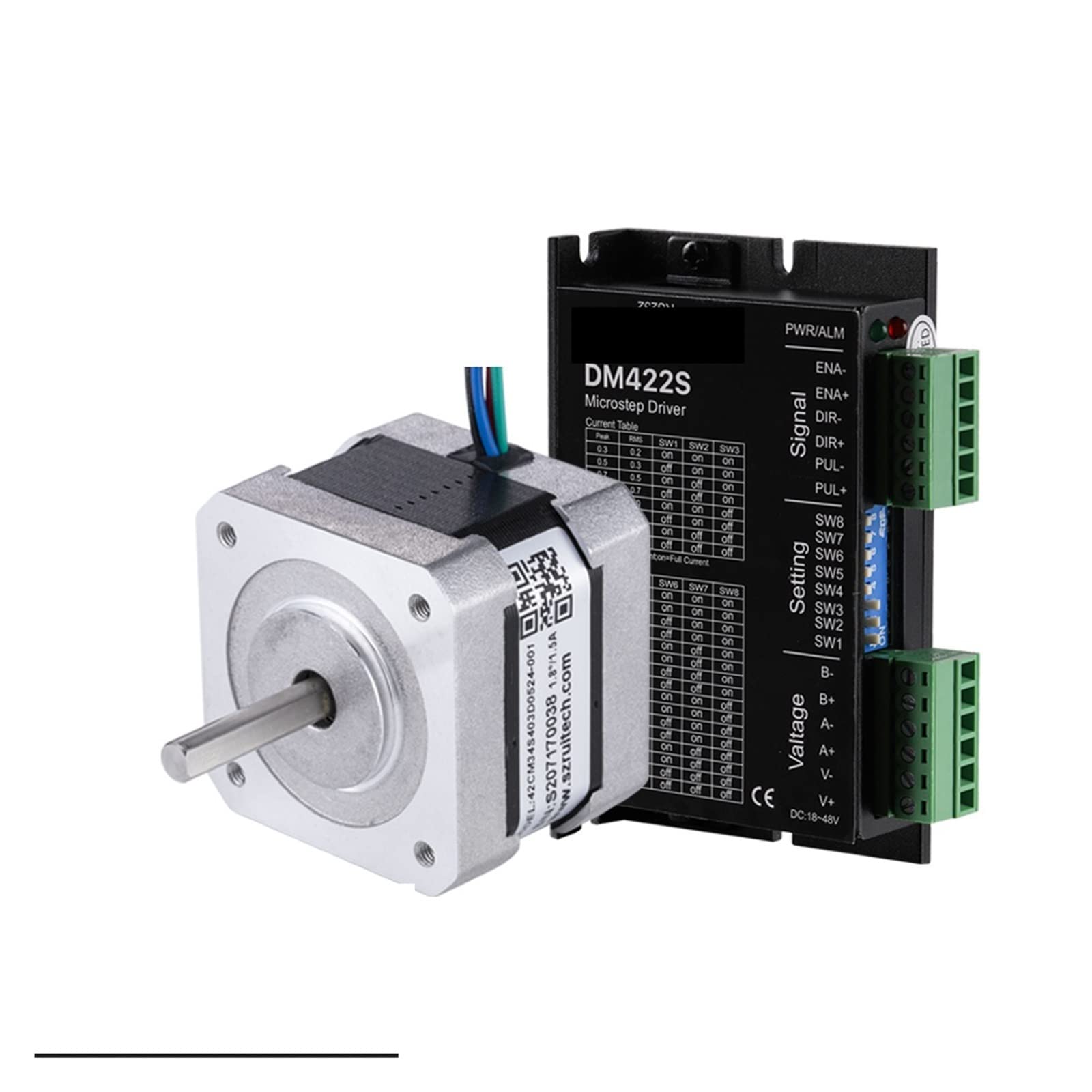 Buy Motor Open Loop Stepper Motor Kit 2 Phase Stepper Motor Driver For ...