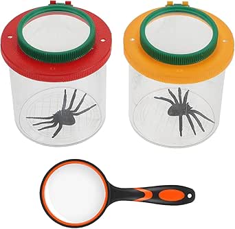 Amazon.co.jp: Insect Bottle with Magnifier Magnifier Box for Science ...