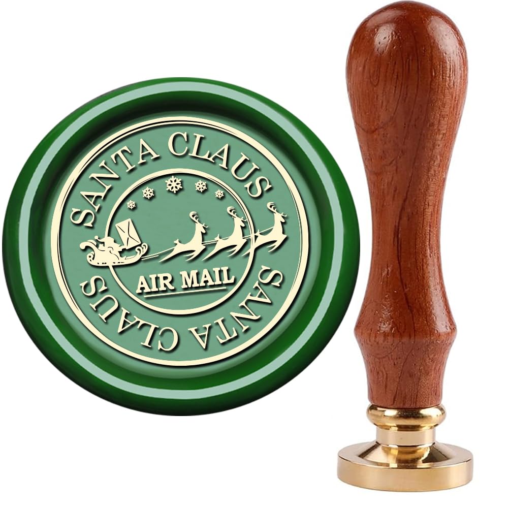 Amazon.com: Christmas Wax Seal Stamp,Santa Claus Wax Seal Stamp with ...