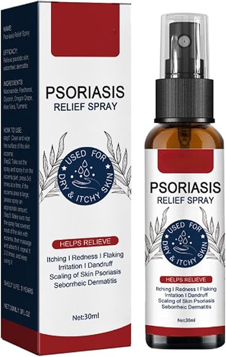 Psoriatrax Psoriasis Relief Spray, Soothing and Moisturizing Coal Tar ...