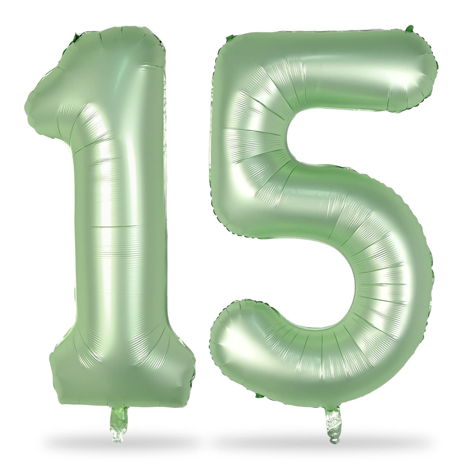 Amazon.com: 15th Birthday Balloons for Girls, 40 Inch Giant Sage Green ...