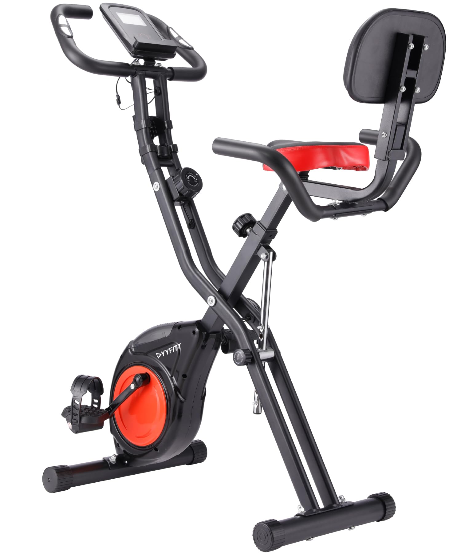 YYFITT 3-In-1 Exercise Bikes for Home | Folding Stationary Bike with ...