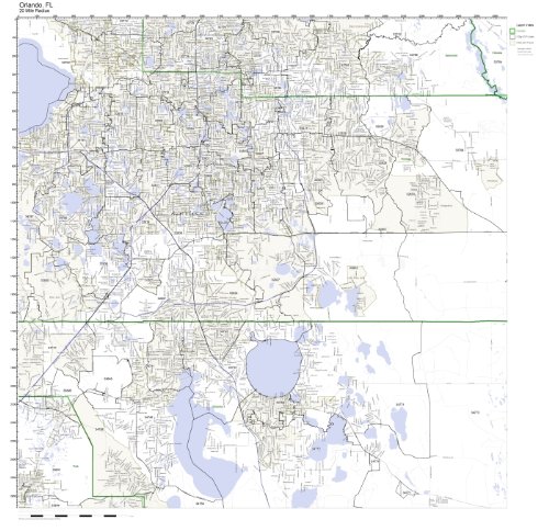 Amazon.com: Orlando, FL ZIP Code Map Not Laminated : Office Products
