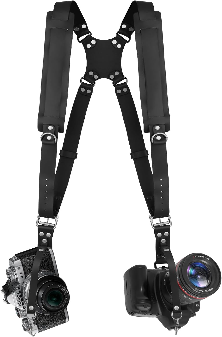 Nicama NC-VEST Dual Camera Carrier Chest Harness Vest with Mounting ...