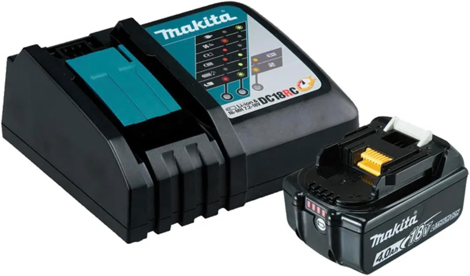 Makita DC18RA Rapid Battery Charger for Li-Ion Batteries - Cordless ...