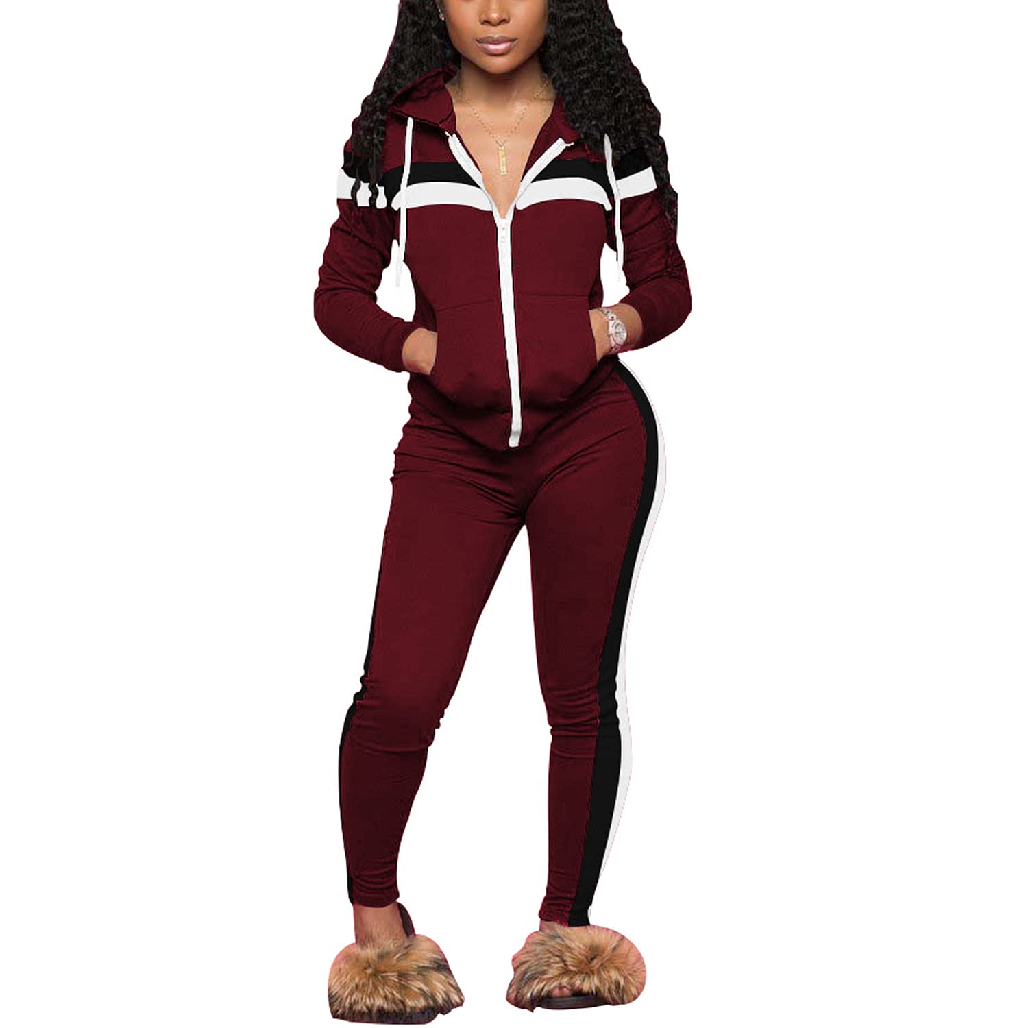 2 Piece Sets For Women Nimsruc Two Piece Outfits For Women Jogging ...