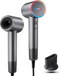Amazon | NISSYO【日本正規品・2024新型ドライヤー】速乾 大風量 2億マイナスイオン 低温 大風速 温冷リズム 冷風 静音 軽量 ヘアードライヤー 高速ドライヤー ヘアケア ...