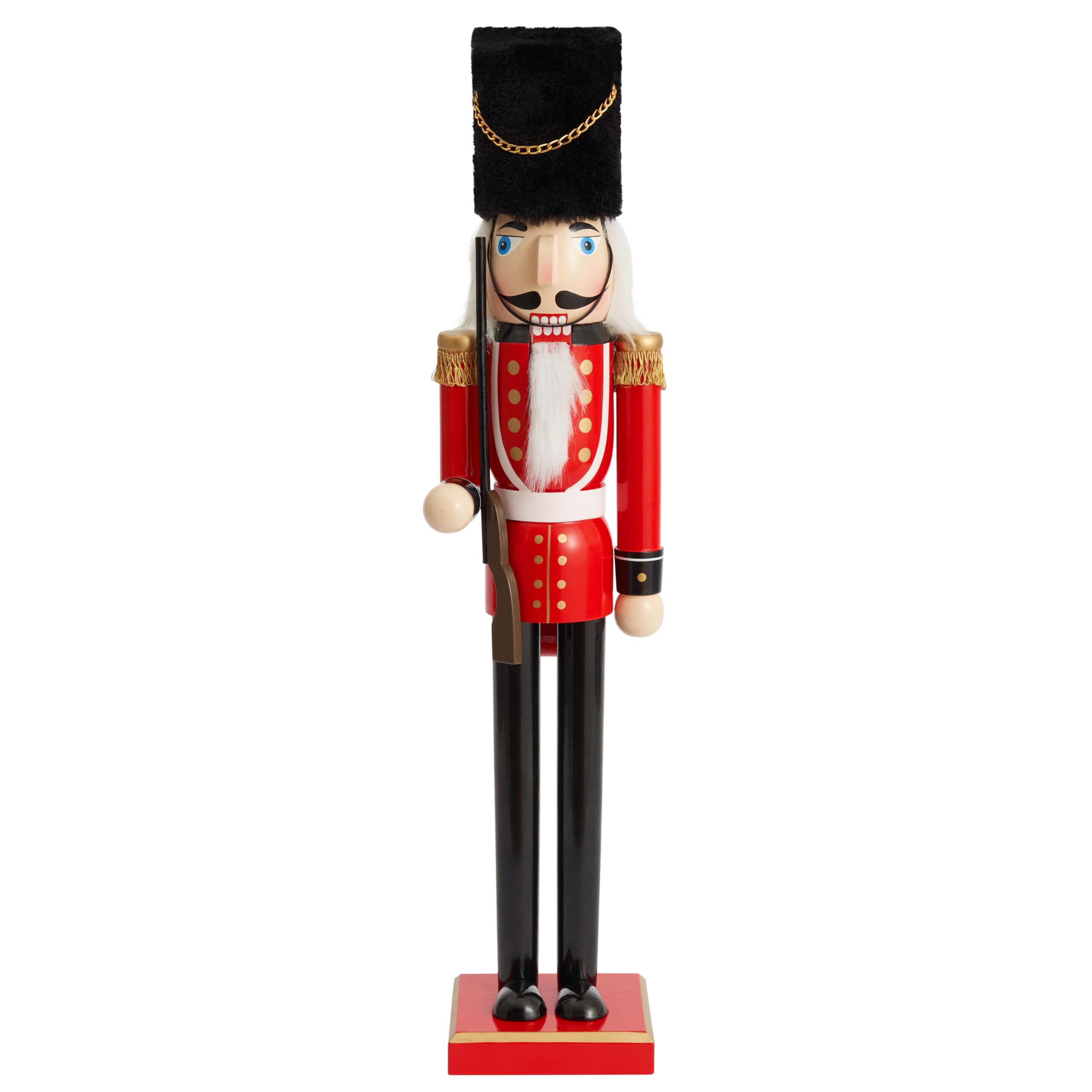 THE TWIDDLERS - 3 FT/ 90cm Large Wooden Nutcracker Soldier King's Guard ...