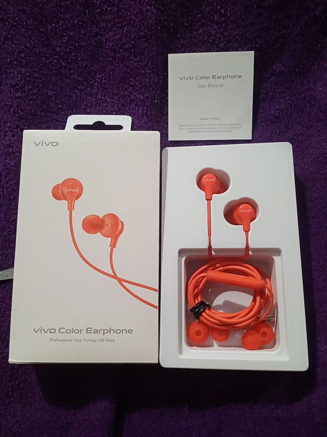 vivo Colour in-Ear Wired Headphones - Red : Amazon.in: Electronics